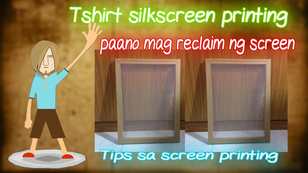Reclaim ng screen gamit ang chlorine: silkscreen printing - YouTube