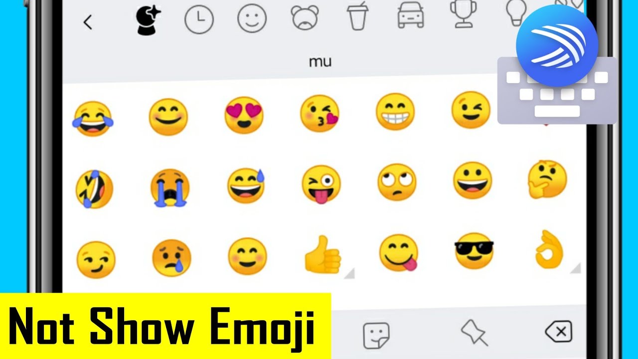 Not Show Emoji In Microsoft Swiftkey Keyboard Fixed Problem - YouTube