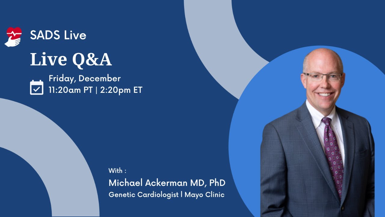# 79 SADS Live: Q&A with Michael Ackerman MD - YouTube