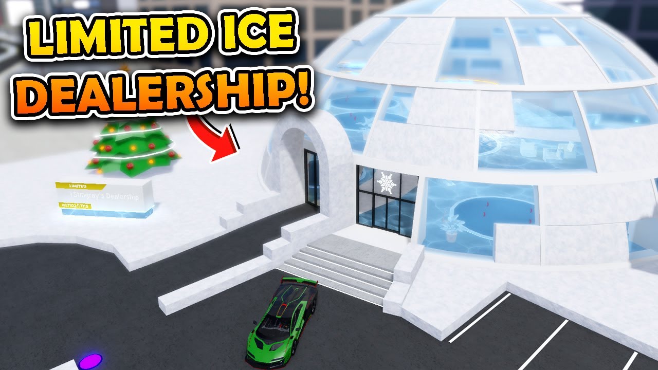 I Built This LIMITED ICE DEALERSHIP In Roblox Dealership Tycoon! - YouTube
