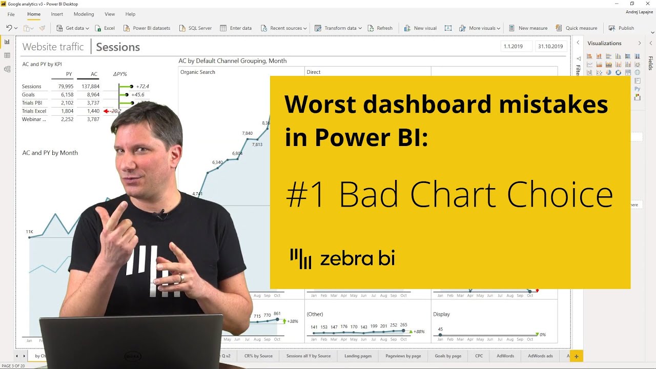 Bad Choice of Charts in Power BI [Worst dashboard mistakes #1] - YouTube