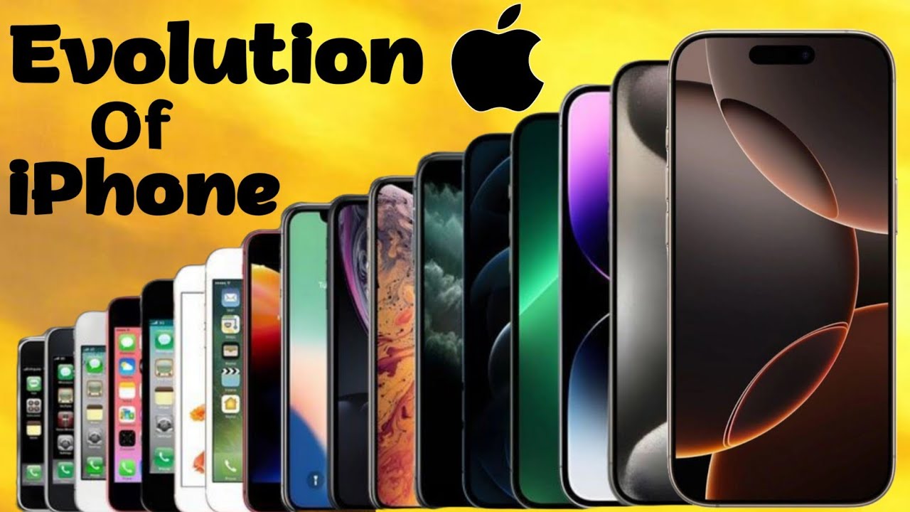 The Evolution of iphone #iphone #apple - YouTube