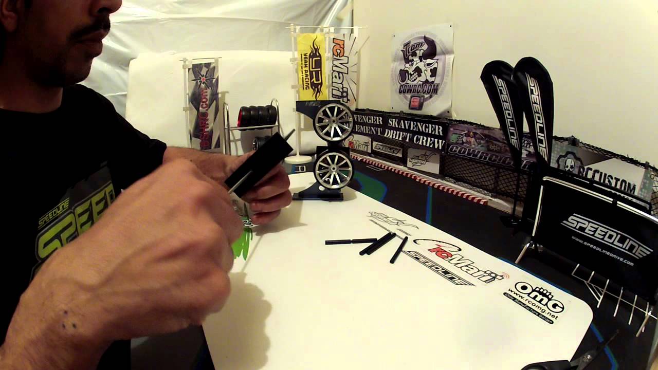 nzo aluminum wheel rack 1:10 scale from oospeed drift - YouTube