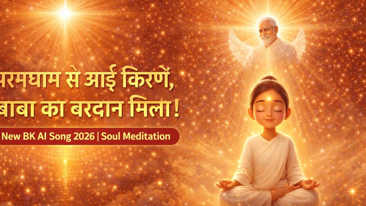 परमधाम से आईं किरणें, बाबा का वरदान मिला | New BK AI Song 2026 | Soul ...