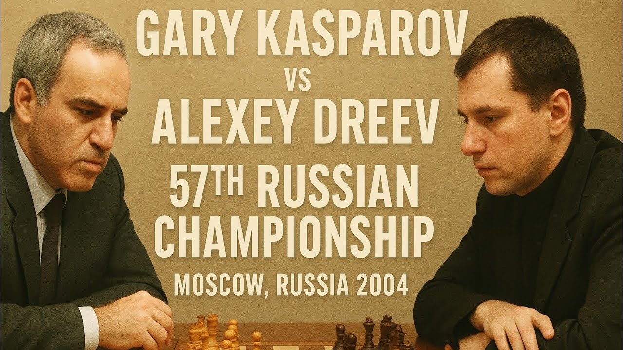Garry Kasparov Vs Dreev Alexey •57 CH Ch-Rusia, Moscow Rusia 2004 ...