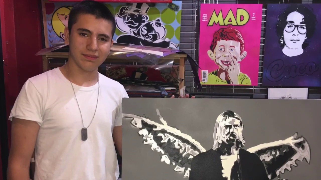 ALEX RDZ MORCOS / KURT COBAIN / GRAFFITI ART CLASS - YouTube