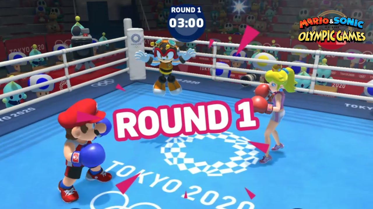 Mario & Sonic At The Olympic Games Tokyo 2020 BOXING Peach & Mario TKO ...