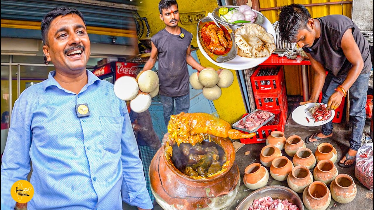 Mutton Tash Ka Champaran Style Cheapest Handi Mutton Making Rs. 100 ...