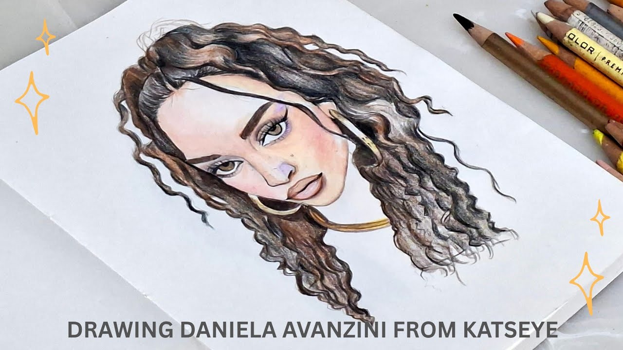 Drawing Daniella from Katseye | Realistic Pencil Sketch Tutorial ...