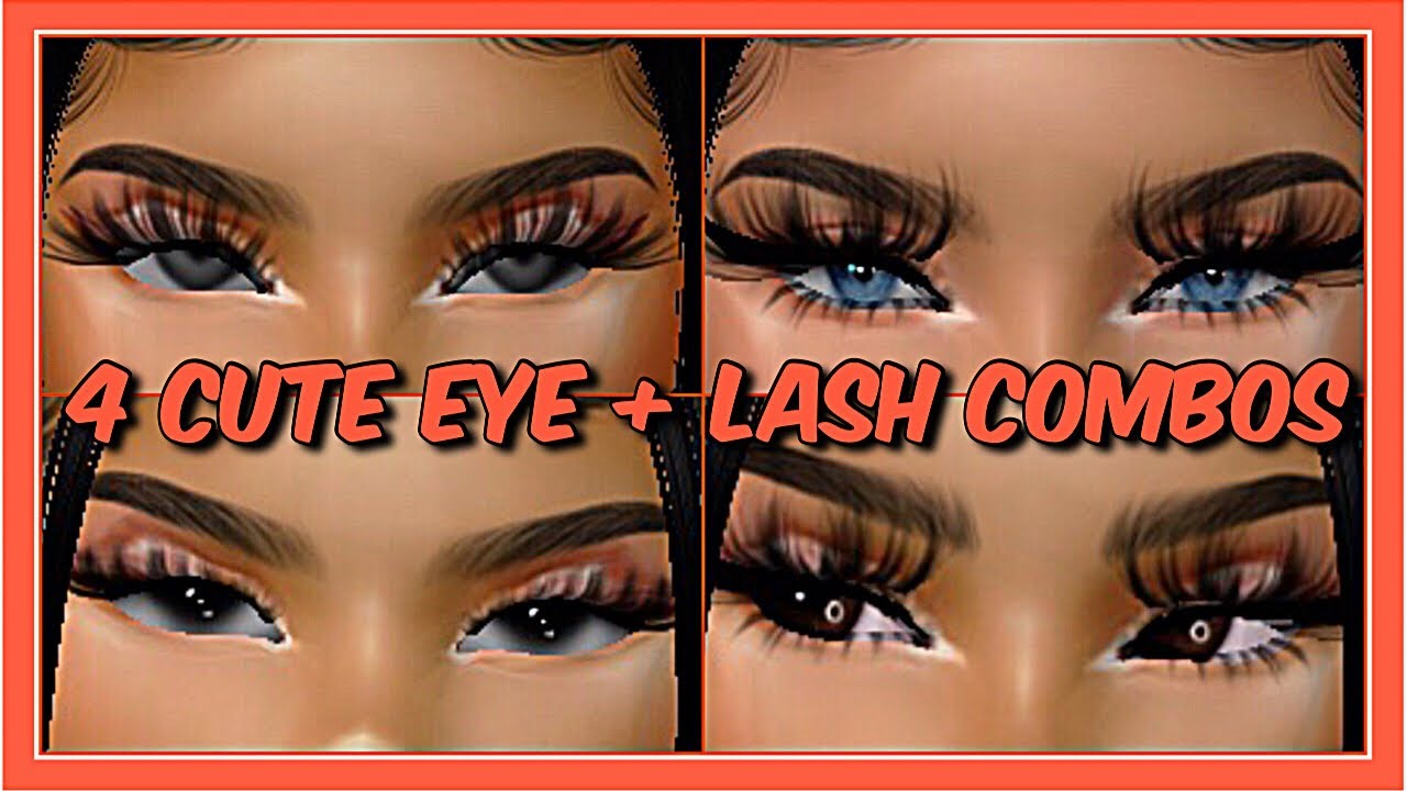 4 CUTE EYE + LASH COMBOS 💗 IMVU - YouTube