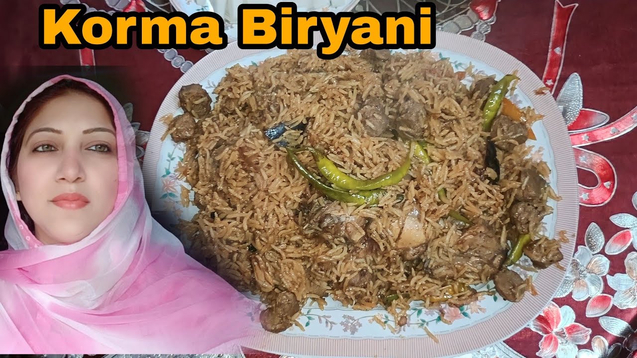 Chicken Korma Biryani Recipe | How to make Chicken Biryani | Saba ...