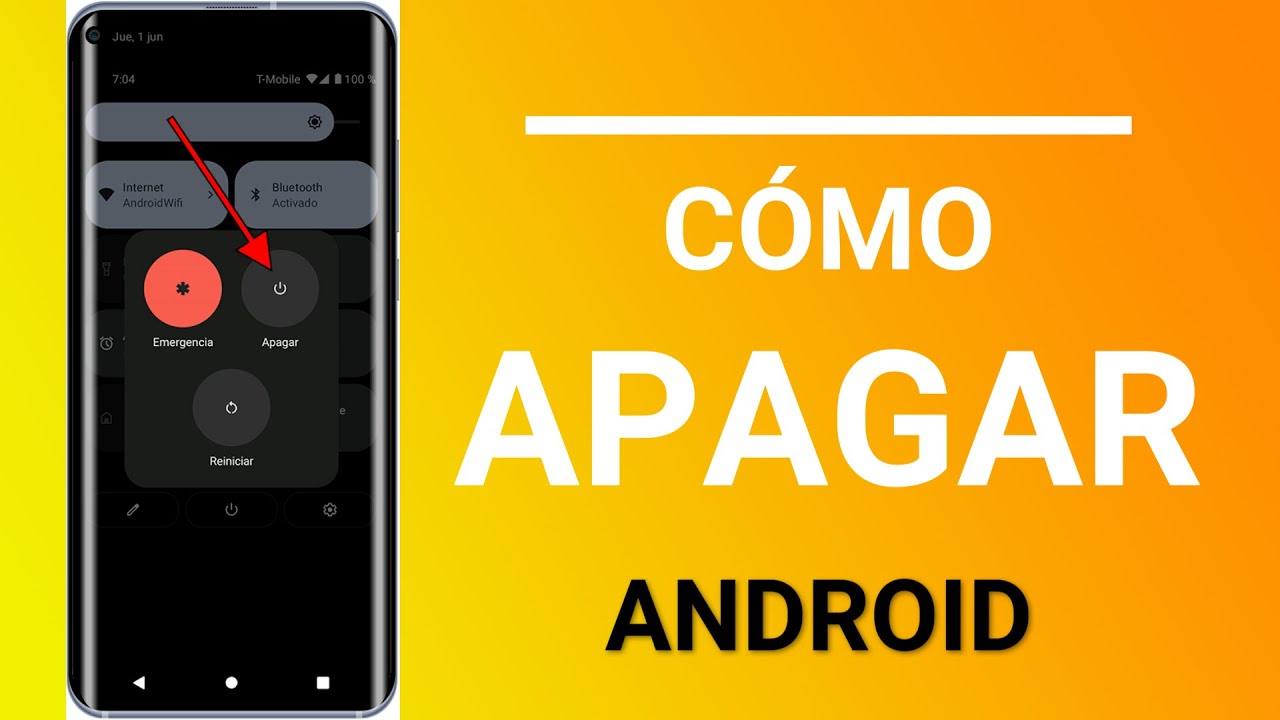 Cómo apagar un teléfono o tableta con Android 12 o superior - YouTube