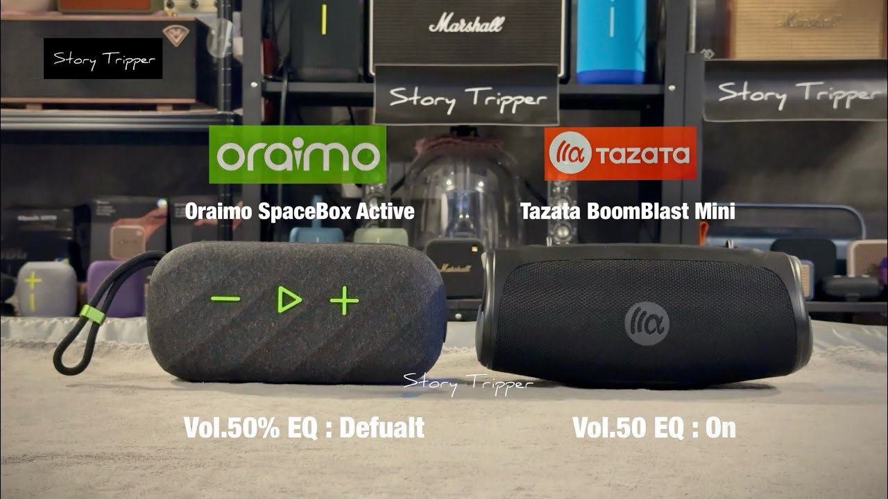 Oraimo Spacebox Active vs Tazata Boomblast Mini - YouTube