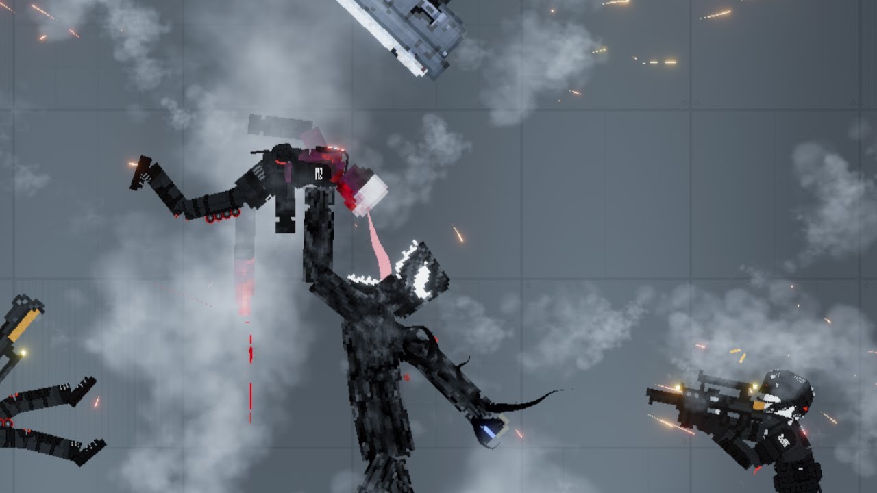 Venom vs SWAT fight scene - People Playground - YouTube