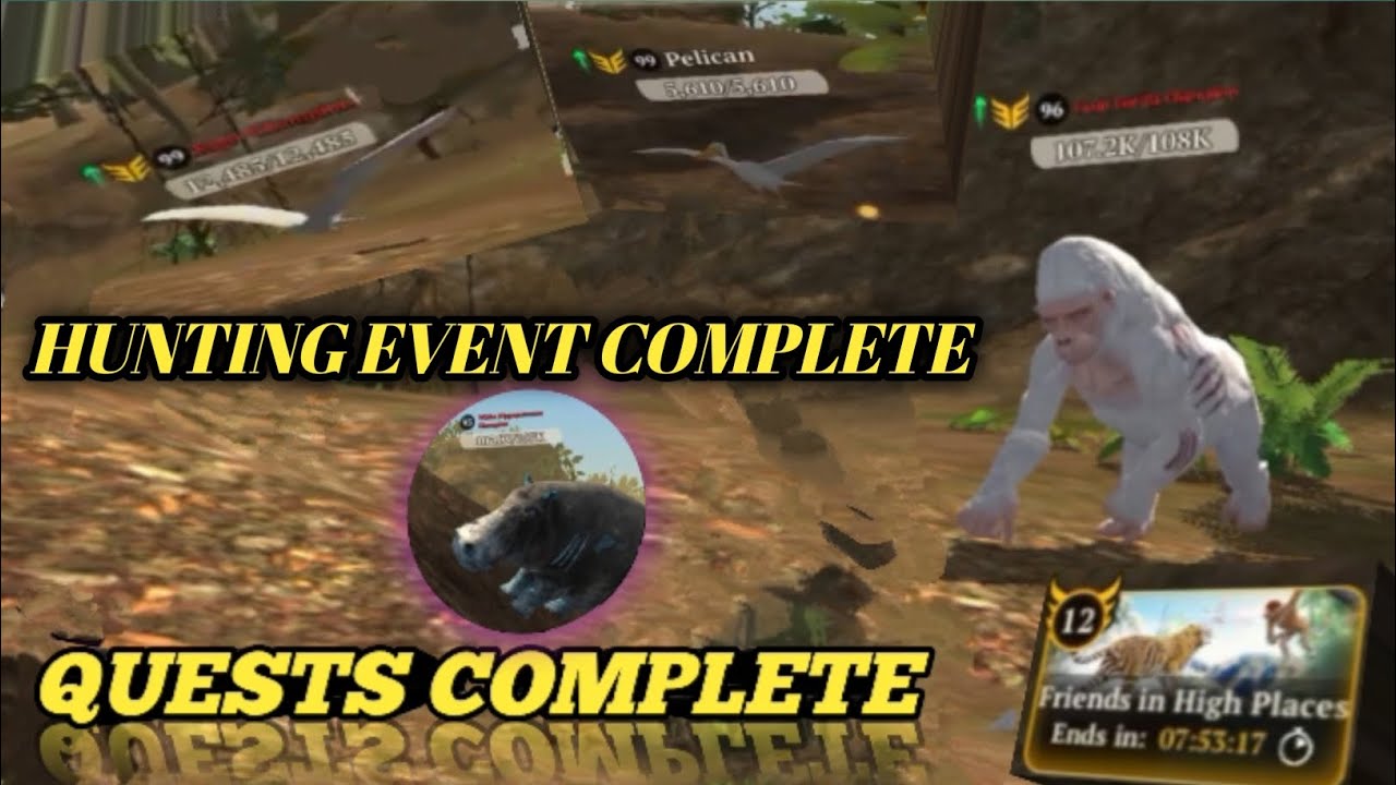 The tiger game - HUNTING EVENT COMPLETE || QUESTS COMPLETE || #thetiger ...