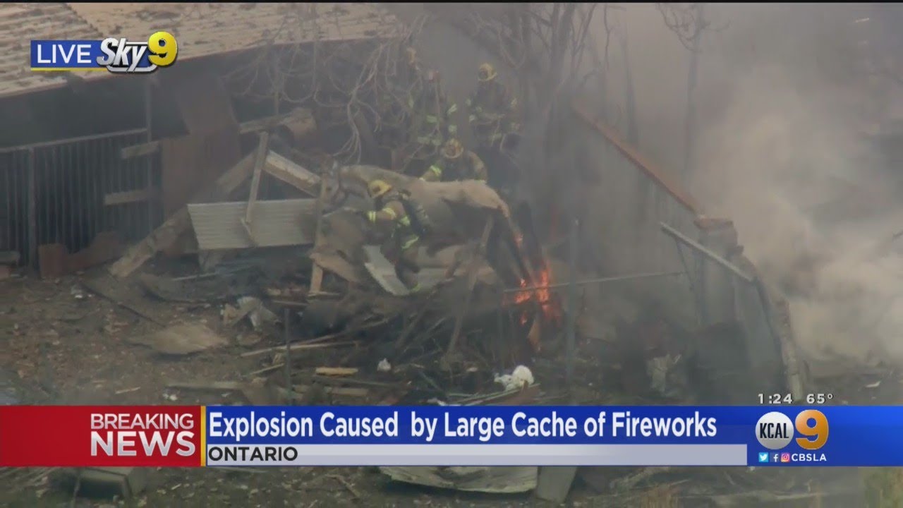Horse Freed After Explosion Caused By Fireworks Cache In Ontario - YouTube