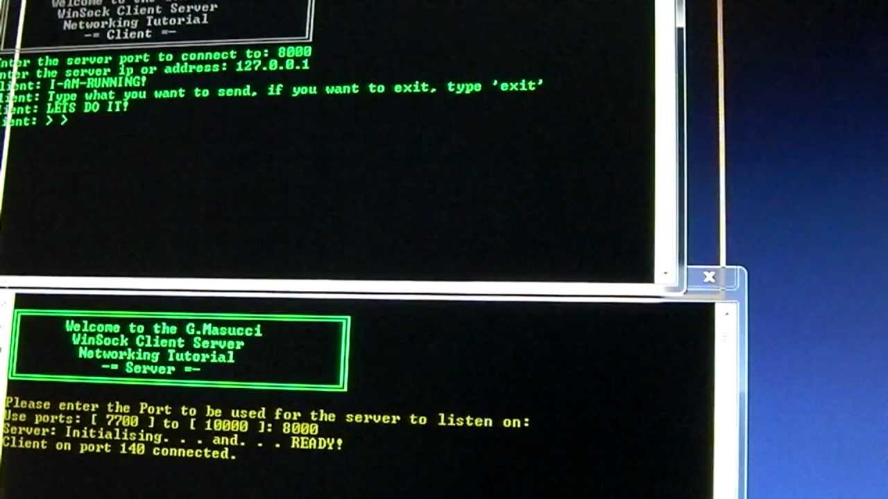 WinSock Tutorial Accompaniment Video - YouTube