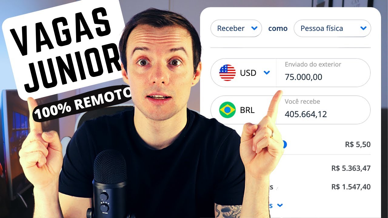 Reagindo a Vagas de Junior 100% Remoto para Exterior - YouTube