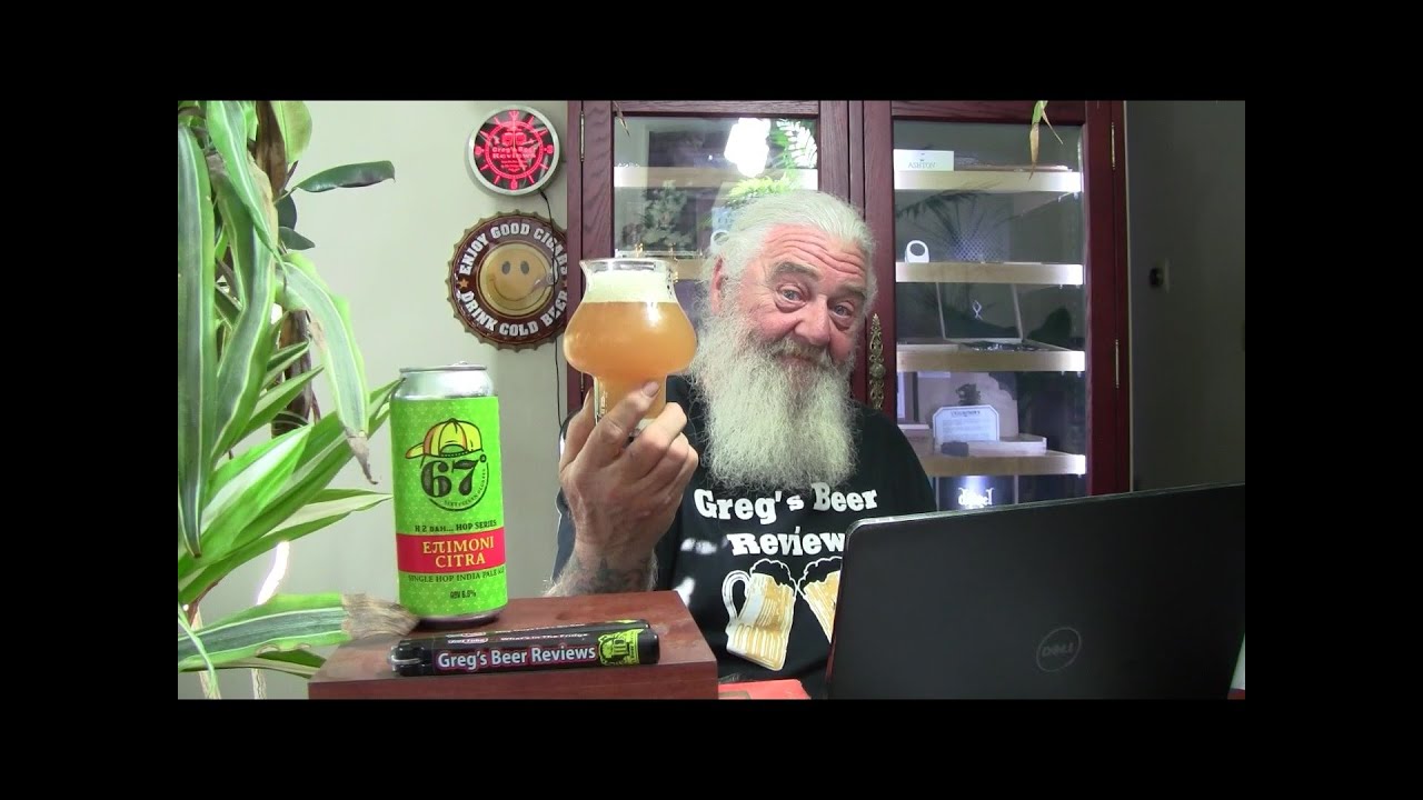 Beer Review # 3942 67 Degrees Brewing Epimoni IPA - YouTube