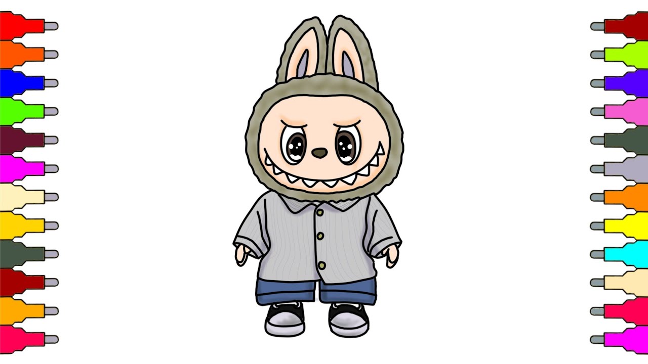 Drawing Labubu Step by Step - YouTube