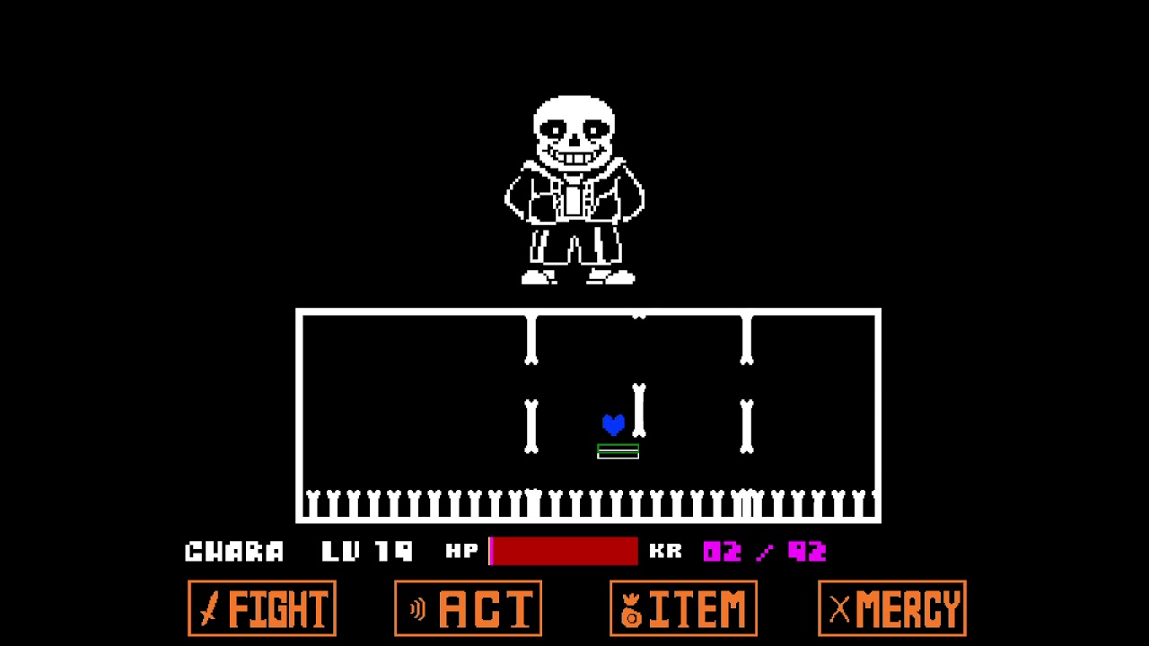 UNDERTALE 2éme vidéo de fail contre Sans - YouTube
