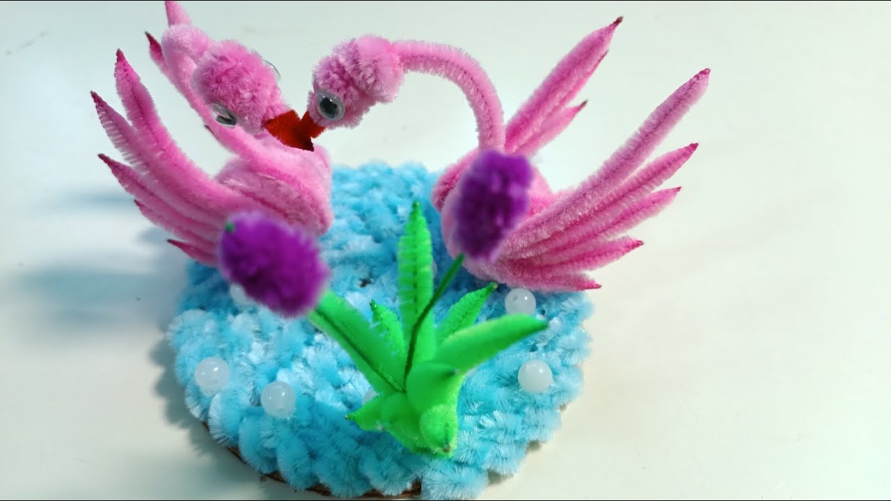💕 Wonderful Pipe Cleaner Swans Valentine's Day Gift 💕 #SwanDIY - YouTube