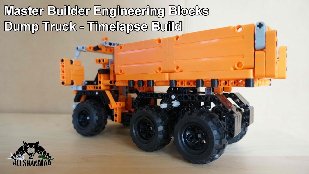 Master Builder Engineering Blocks Dumper Truck Time-lapse build - YouTube