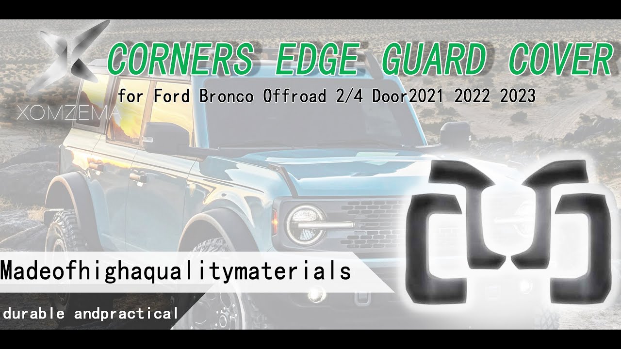 Corners Exterior Trim Trail Armor Ford Bronco 2021+ - YouTube
