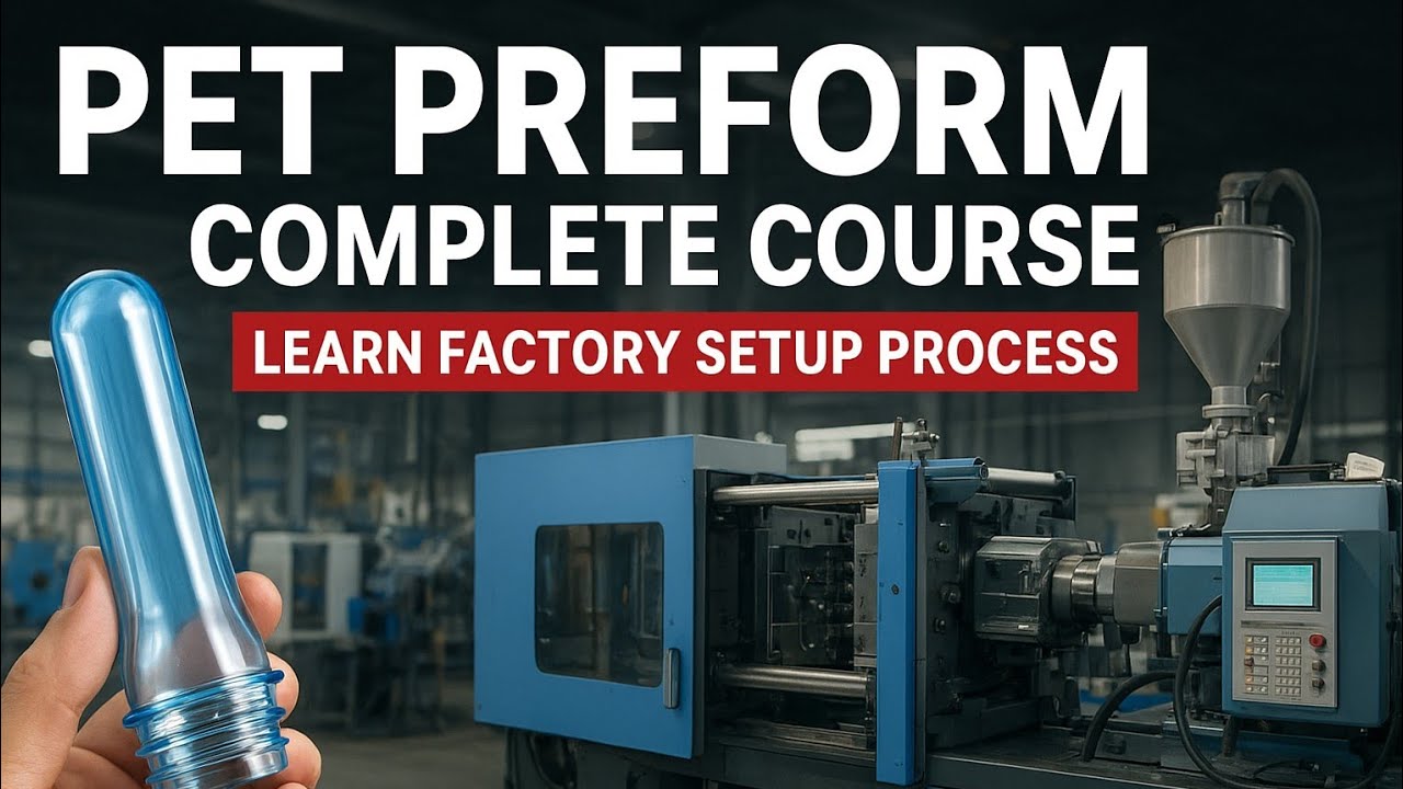 PLASTIC PET PREFORM & FACTORY SETUP COMPLETE COURSE - YouTube