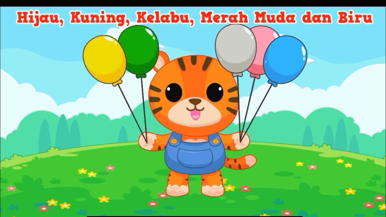 Lagu anak balonku ada lima rupa-rupa warnanya hijau kuning kelabu merah muda dan biru - YouTube