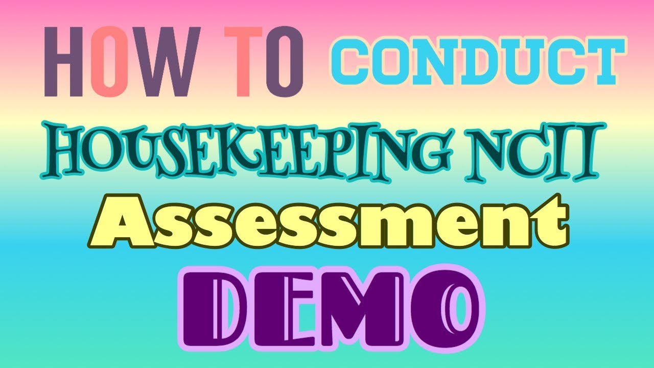 Housekeeping NCII Assessment DEMO - YouTube