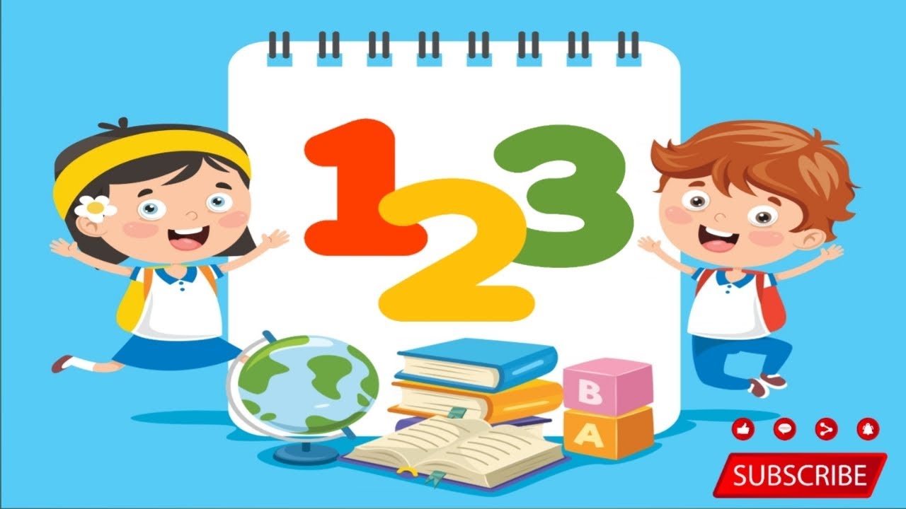 1 2 3 Counting Learning With Fun 😊 || Nursery LKG Kindergarten - YouTube