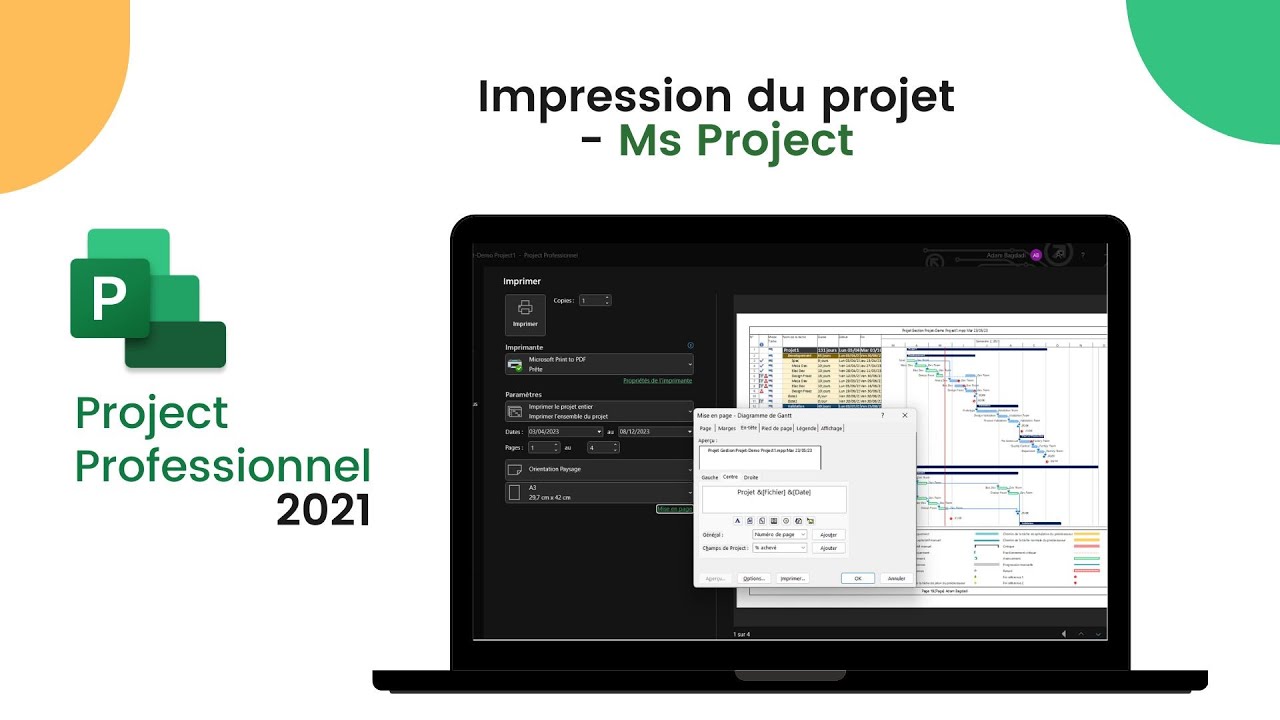 T10 - Tutoriel - Comment imprimer votre projet sur MS Project - 2 min ...