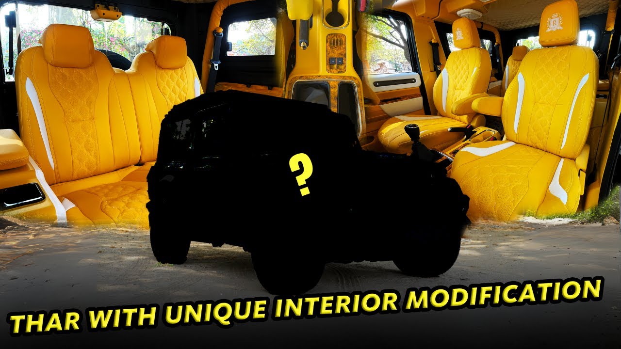 Yellow Thar Interior Transformation: Poona Motors' Best Mods! - YouTube
