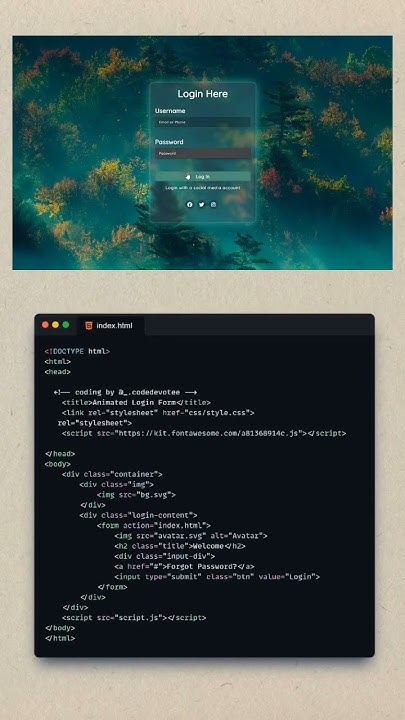 Next-level Login Animation!#coding #webdevelopment #programminglanguage - YouTube