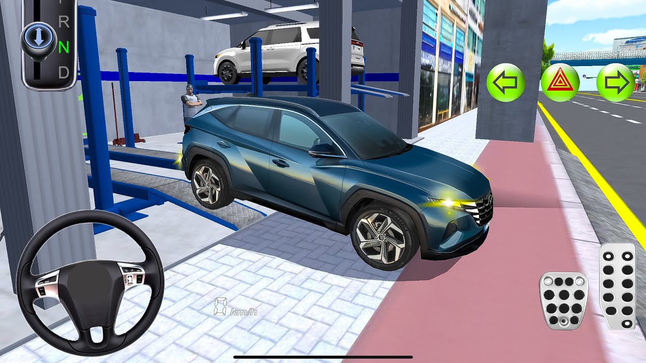 New Hyundai Tucson SUV Auto Repair Shop Driving Funny Gameplay - 3D ...