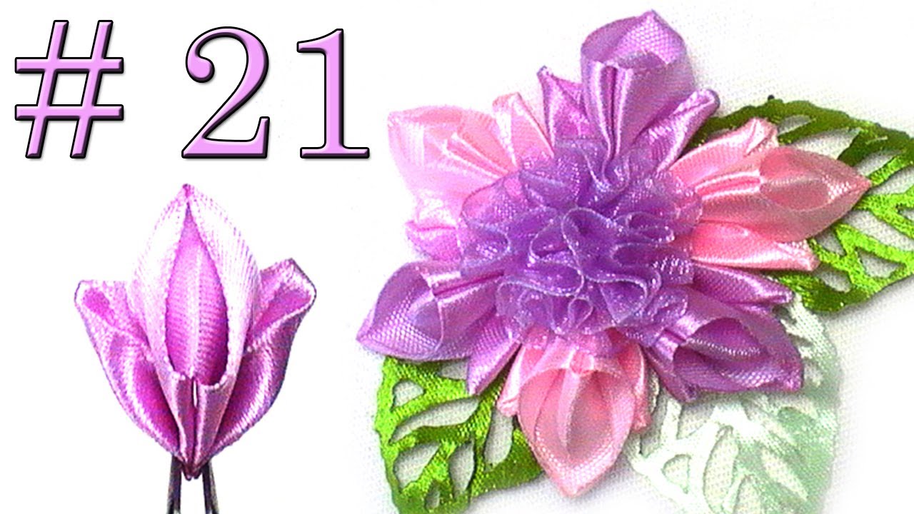 Ribbon Flowers Take and Make DIY Ribbon Flowers for Beginners - Lesson ...