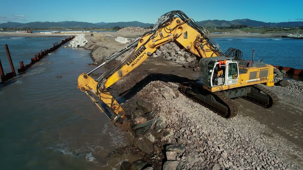Opotiki harbour entrace update. - YouTube