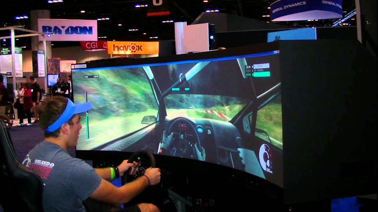 VDC Shows Driving Simulator using Pico Projectors - YouTube