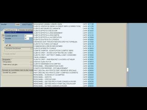 Créer un compte général SAP FSP0, SAP FS00 - YouTube