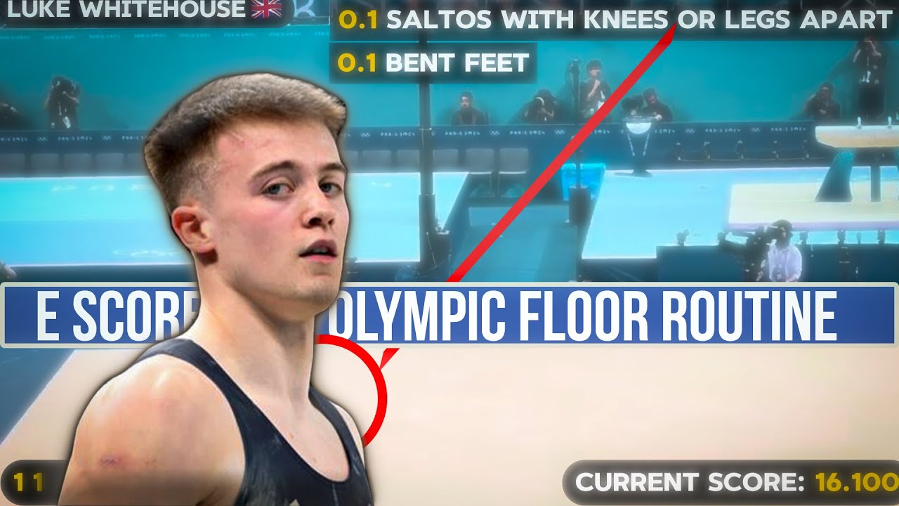 E score analysis - Luke Whitehouse - Olympic floor final - YouTube