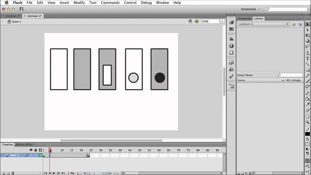 Frames and Keyframes Flash CS6 - YouTube