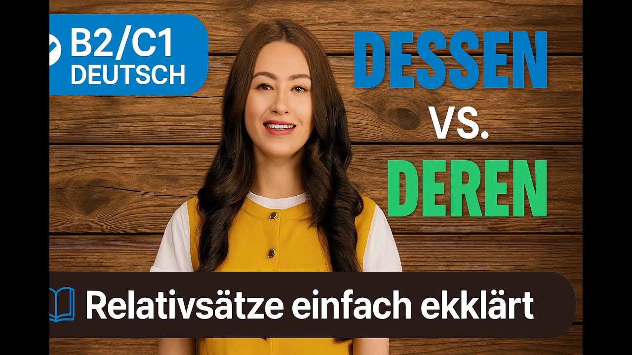 Nie wieder raten: So benutzt du dessen & deren richtig! | Deutsch B2–C1 ...