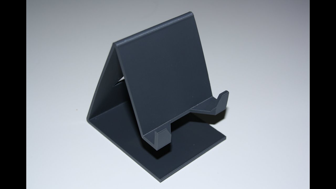how to make a simple phone stand ~ inventor - YouTube