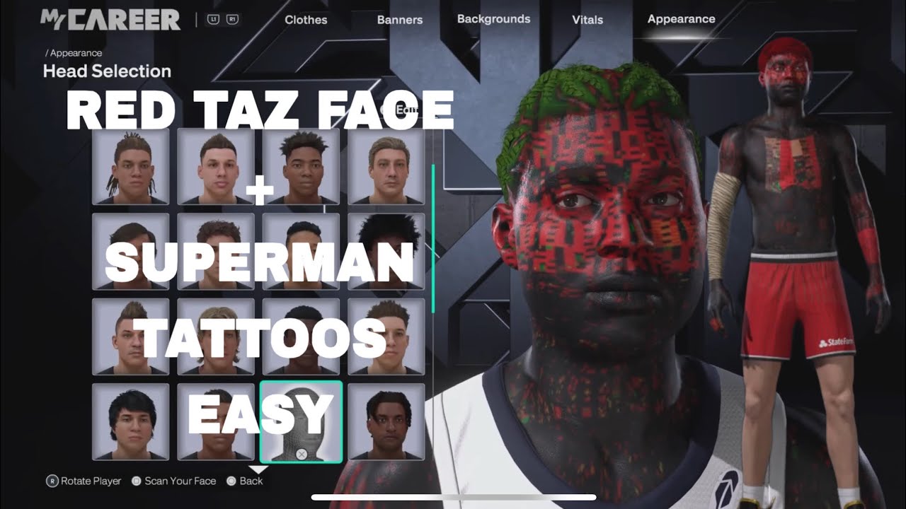 *NEW* RED TAZ FACE W/ SUPERMAN TATS GLITCH IN NBA 2K26 AFTER PATCH ...