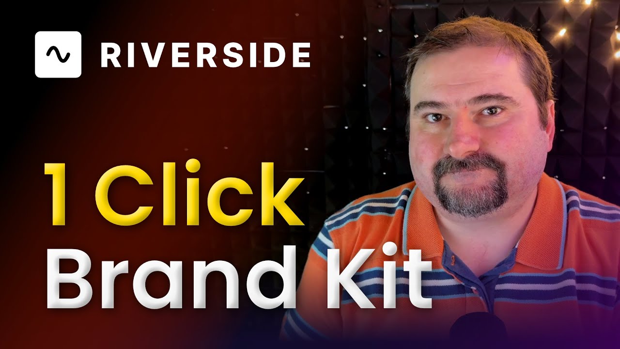 Apply Branding with One Click in Riverside.fm Brand Kit - YouTube