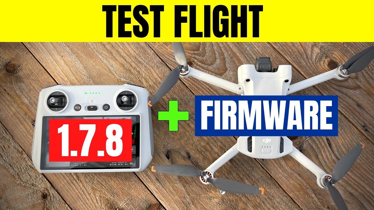 DJI Mini 3 Pro Test Flight With Dji Fly App 1.7.8 And New Firmware ...