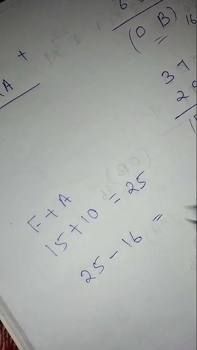 Hexadecimal Addition simple and easy method#physics - YouTube