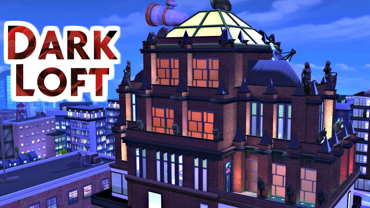 DARK LOFT | Sims 4 Video Tour - YouTube