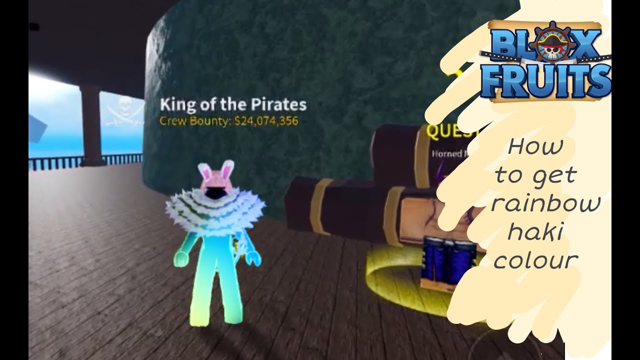 How to get rainbow haki (rainbow saviour) colour | Blox Fruits - YouTube